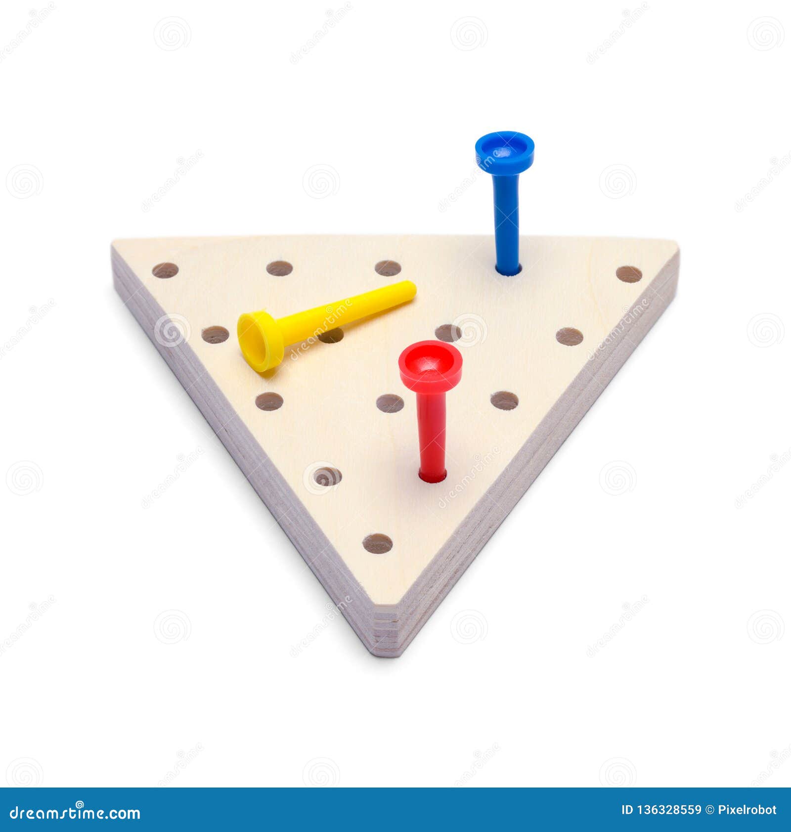 Peg Game Over immagine stock. Immagine di triangolo - 136328559