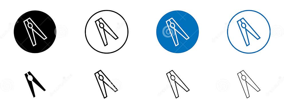 Peg icon vector stock illustration. Illustration of bundle - 348078282