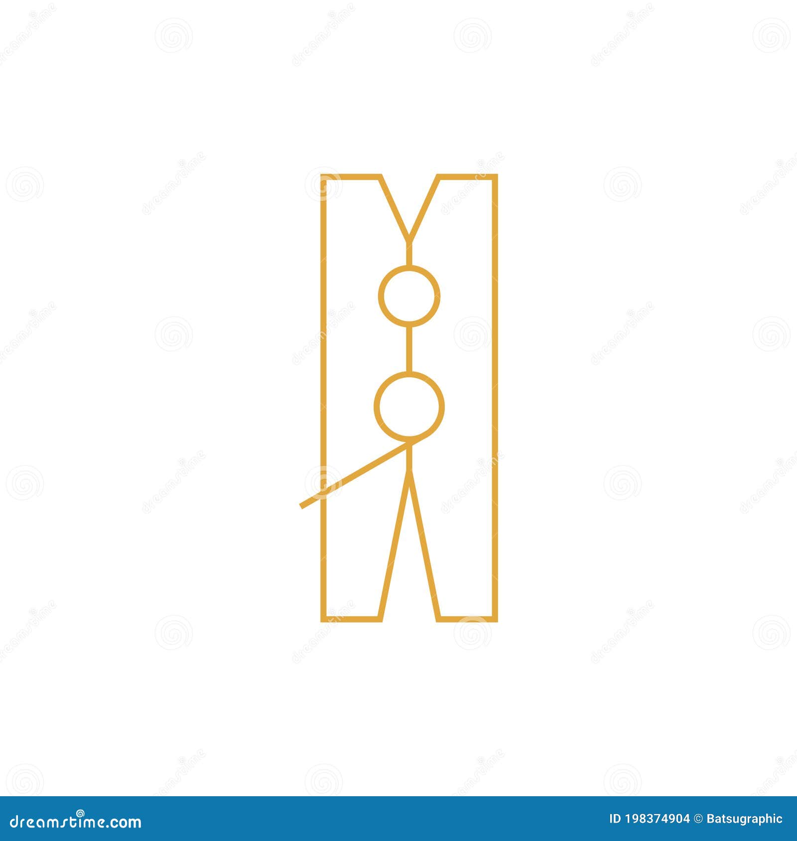 Peg Vector Logo Design Template Stock Vector - Illustration of ...