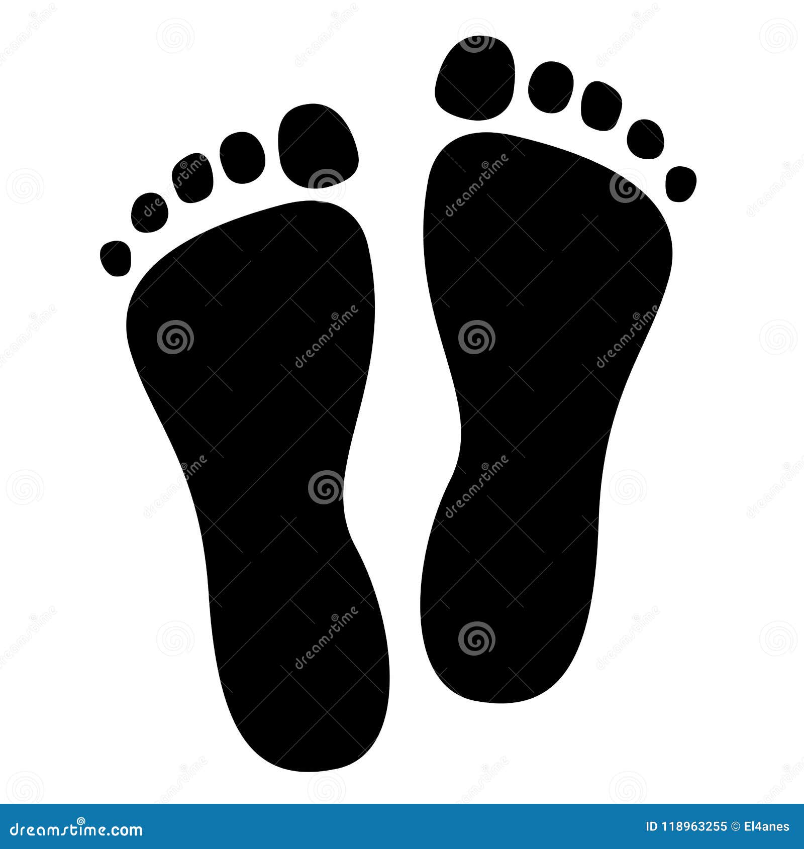 Pegadas ícone Isolado Do Vetor Ilustração do Vetor - Ilustração de ...