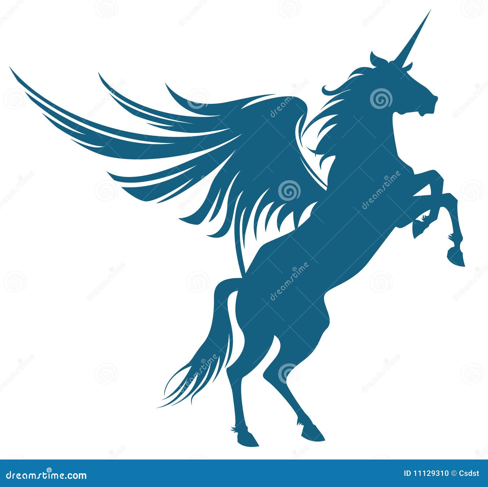 Pegasus stock vector. Illustration of animal, pegasus - 11129310