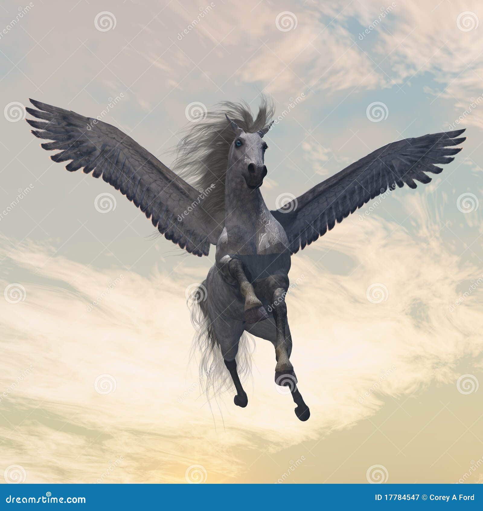 Pegasus 2 stock illustration. Illustration of equine - 17784547