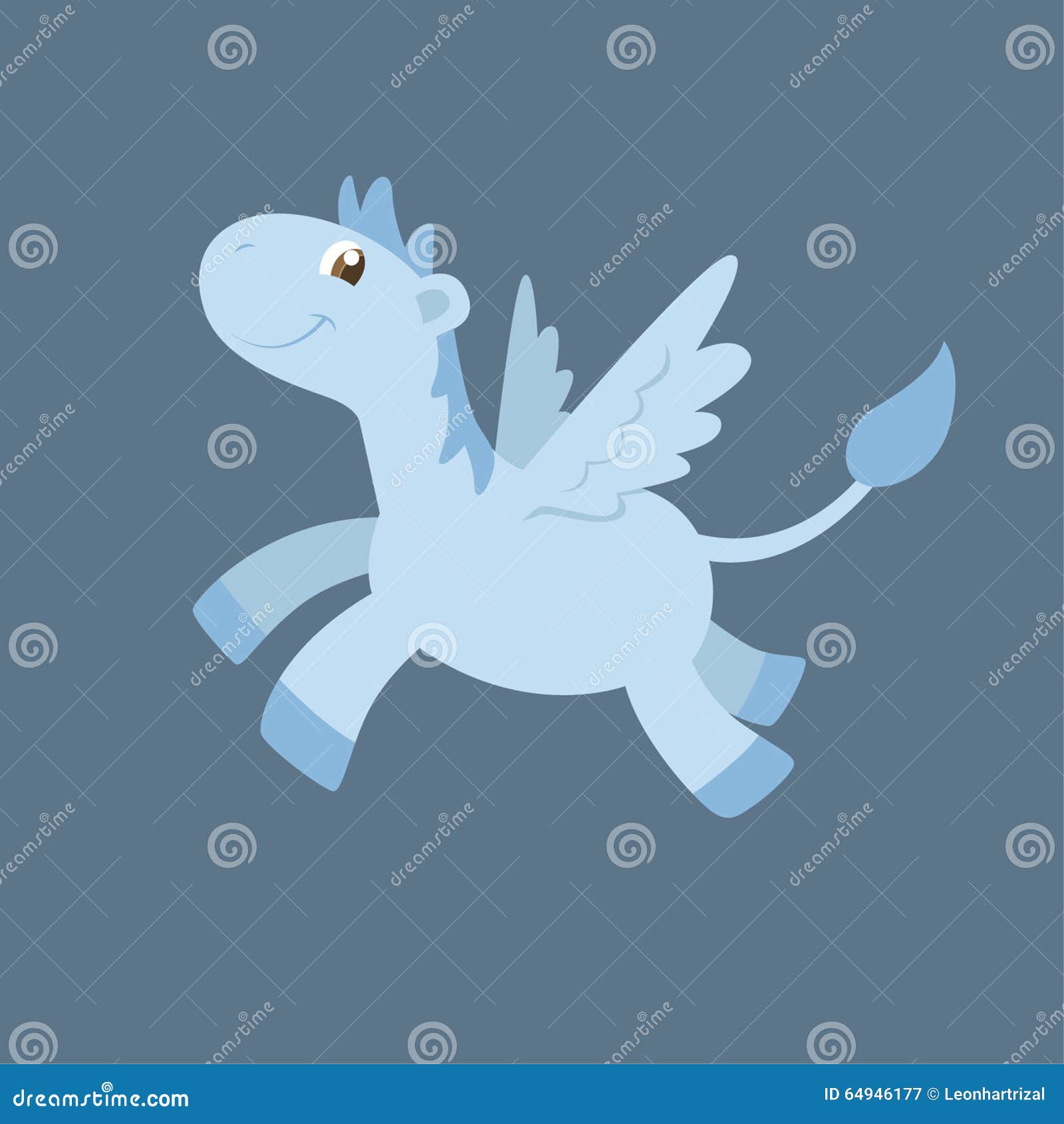 Pegasus stock vector. Illustration of jumping, myth, mascot - 64946177