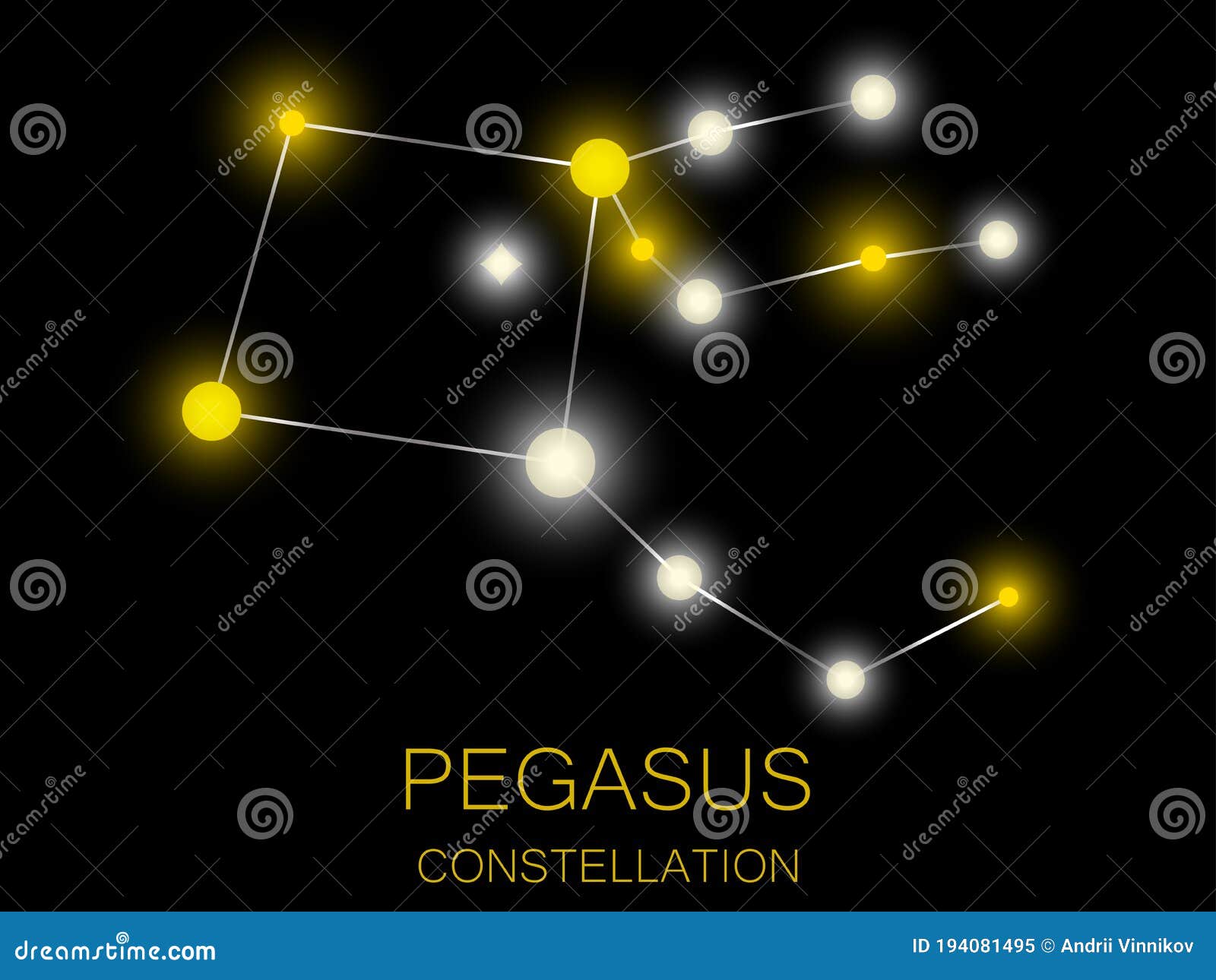 Pegasus Constellation Stock Photo | CartoonDealer.com #50458452