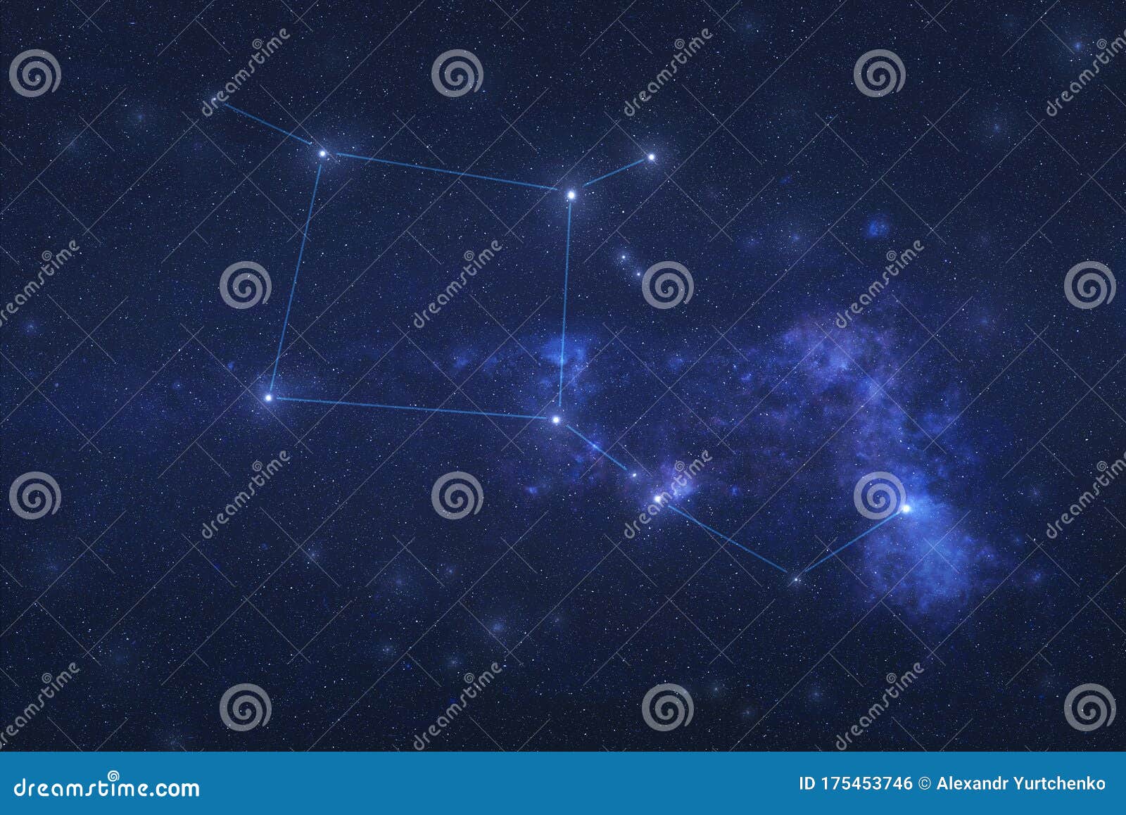 Pegasus Constellation in Outer Space Stock Photo - Image of ...