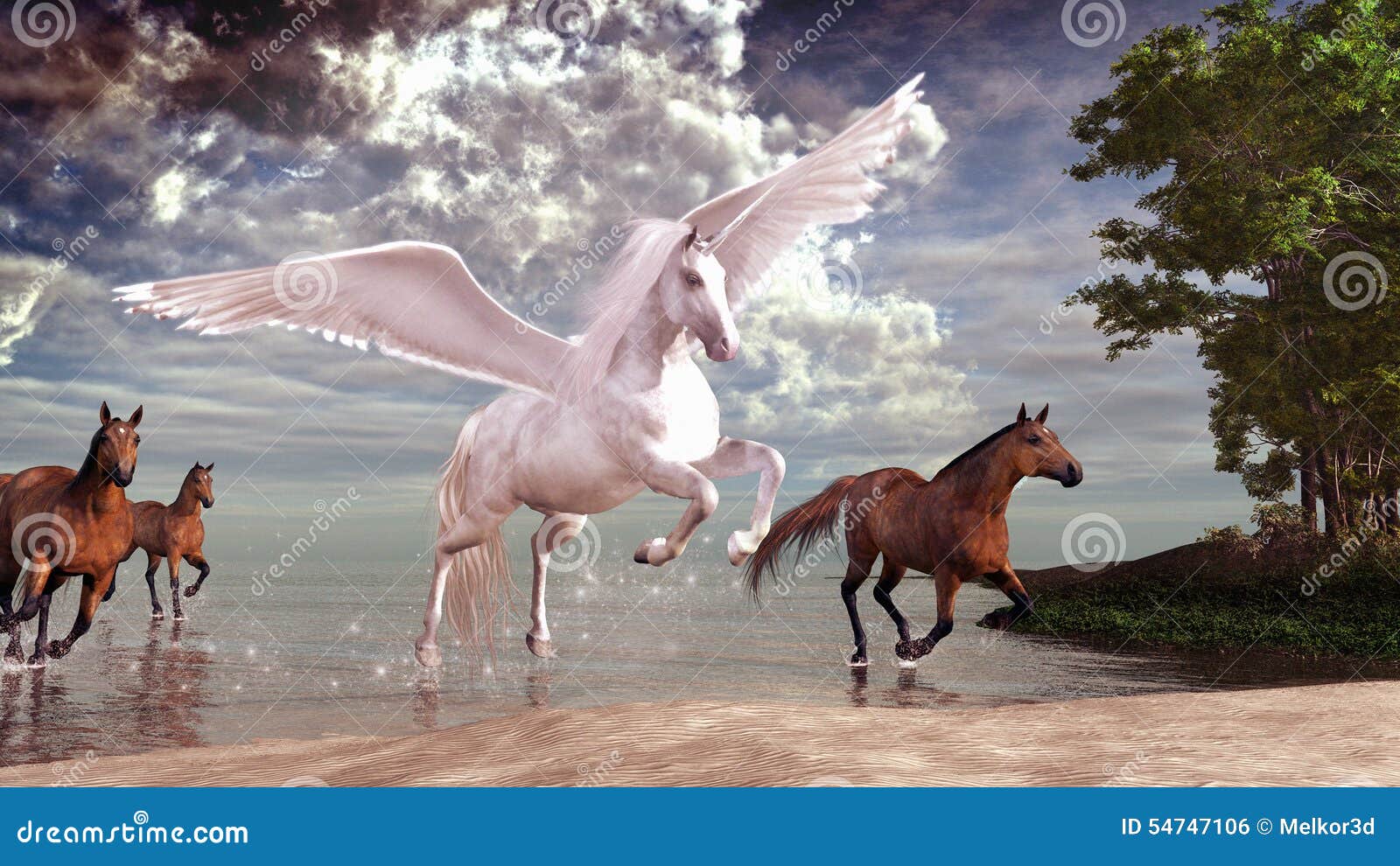 Horses Galloping Illustration | CartoonDealer.com #12103502