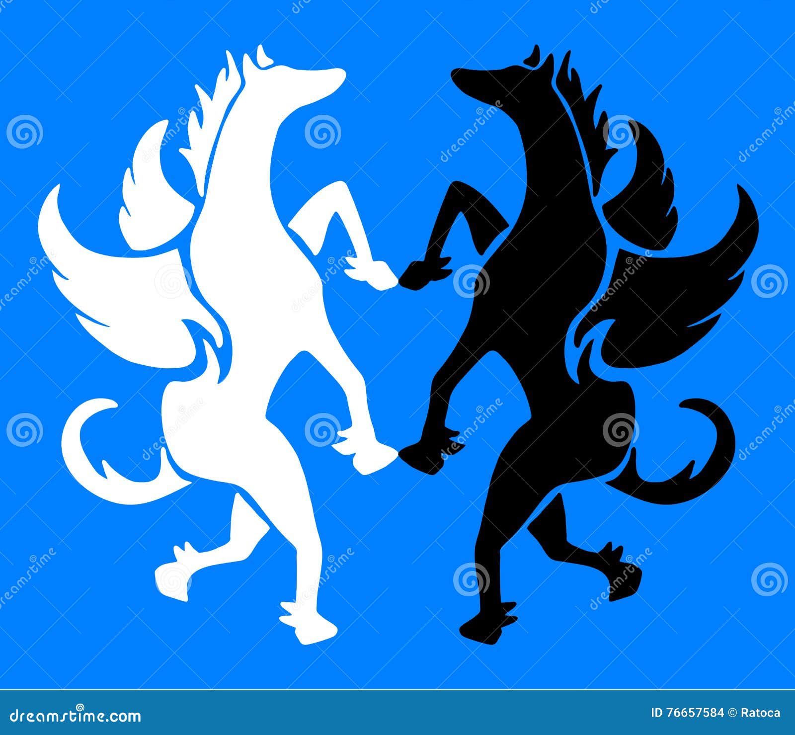 Pegasus icon stock vector. Illustration of icon, creative - 76657584