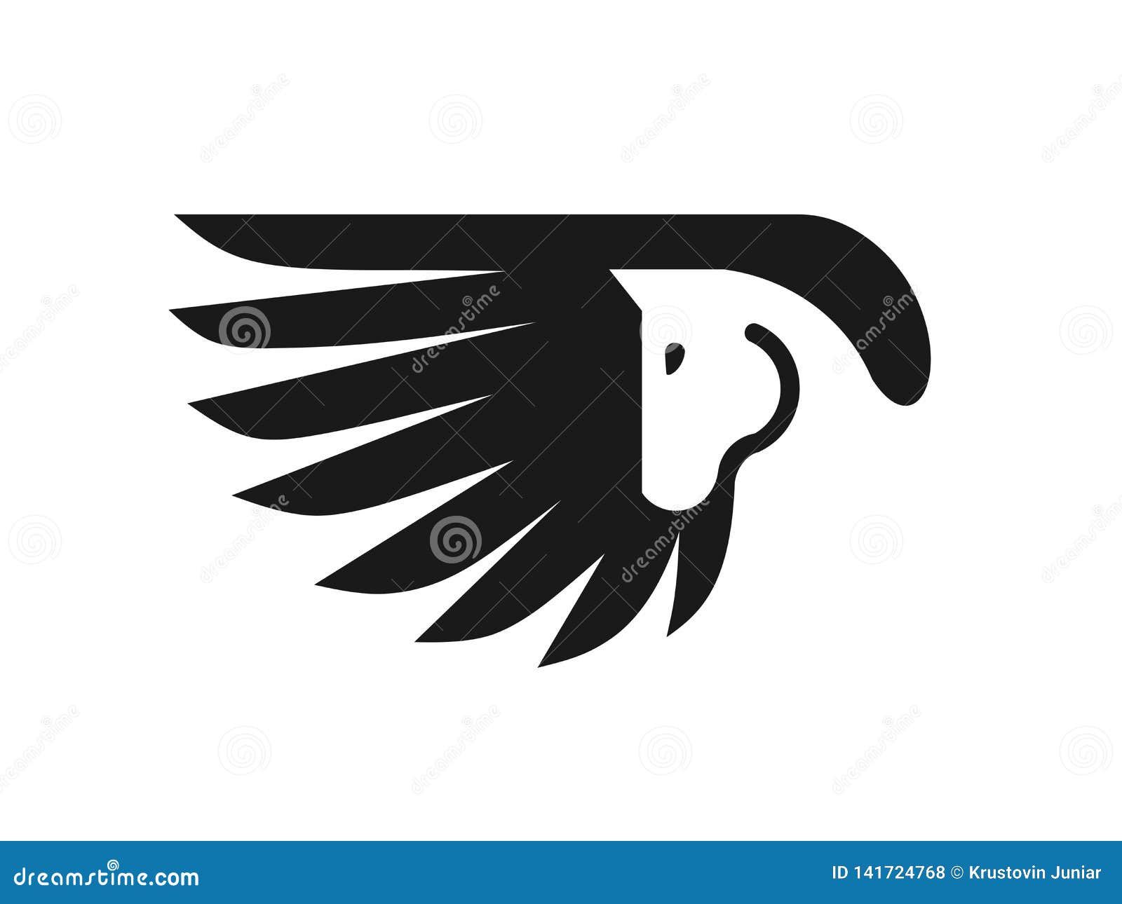 Pegasus Logo Vector. Wing Logo Vector Illustration Stock Vector ...