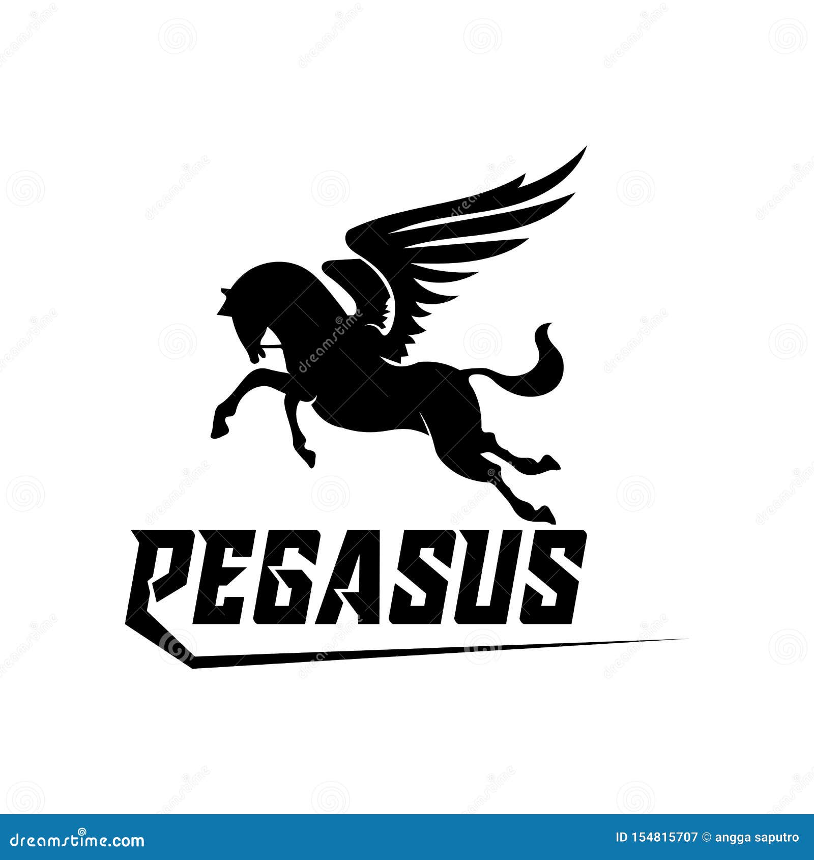 Pegasus Vector Logo Template Vector Illustration Stock Vector ...