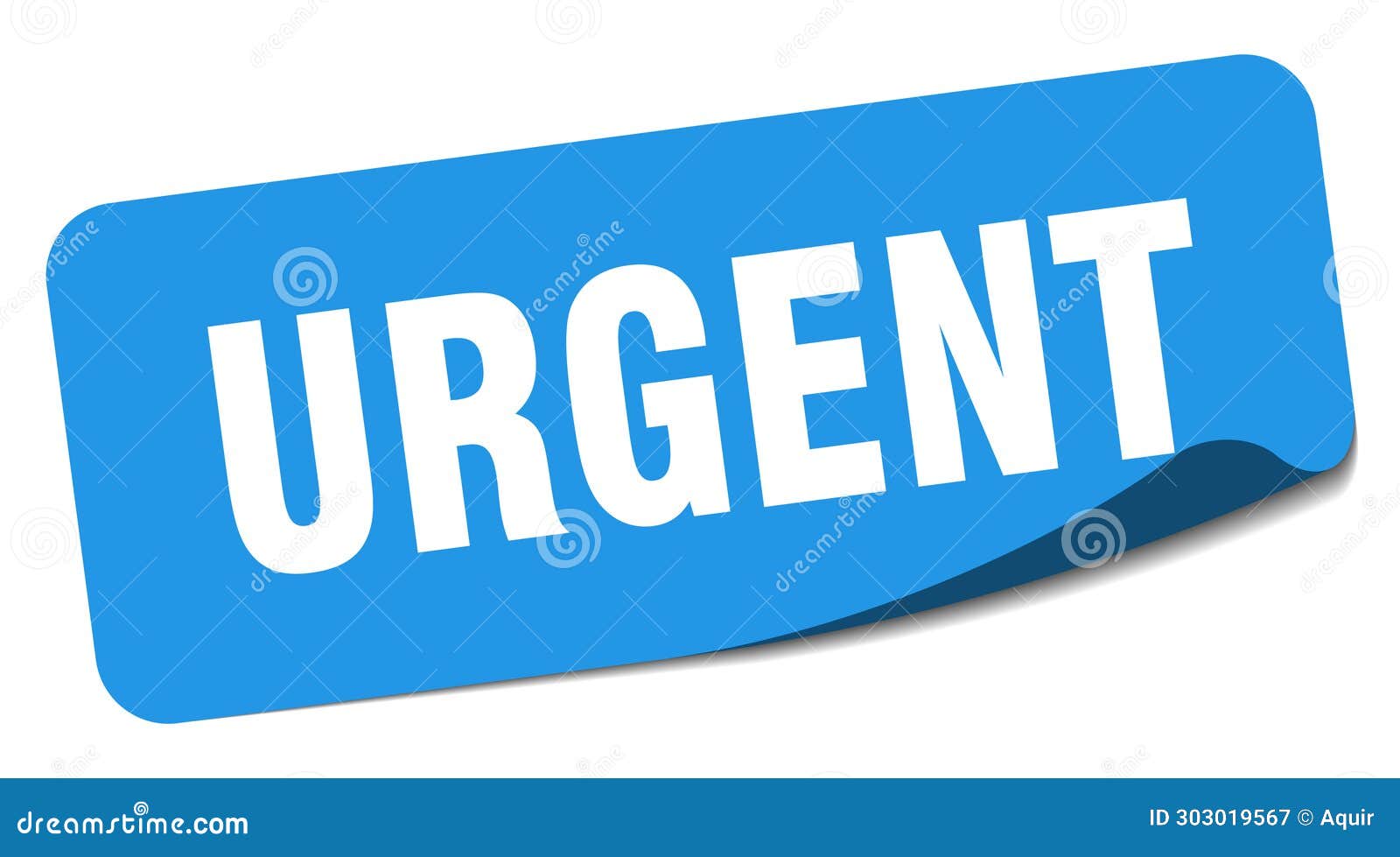 Pegatina Urgente. Etiqueta Urgente Ilustración del Vector - Ilustración ...