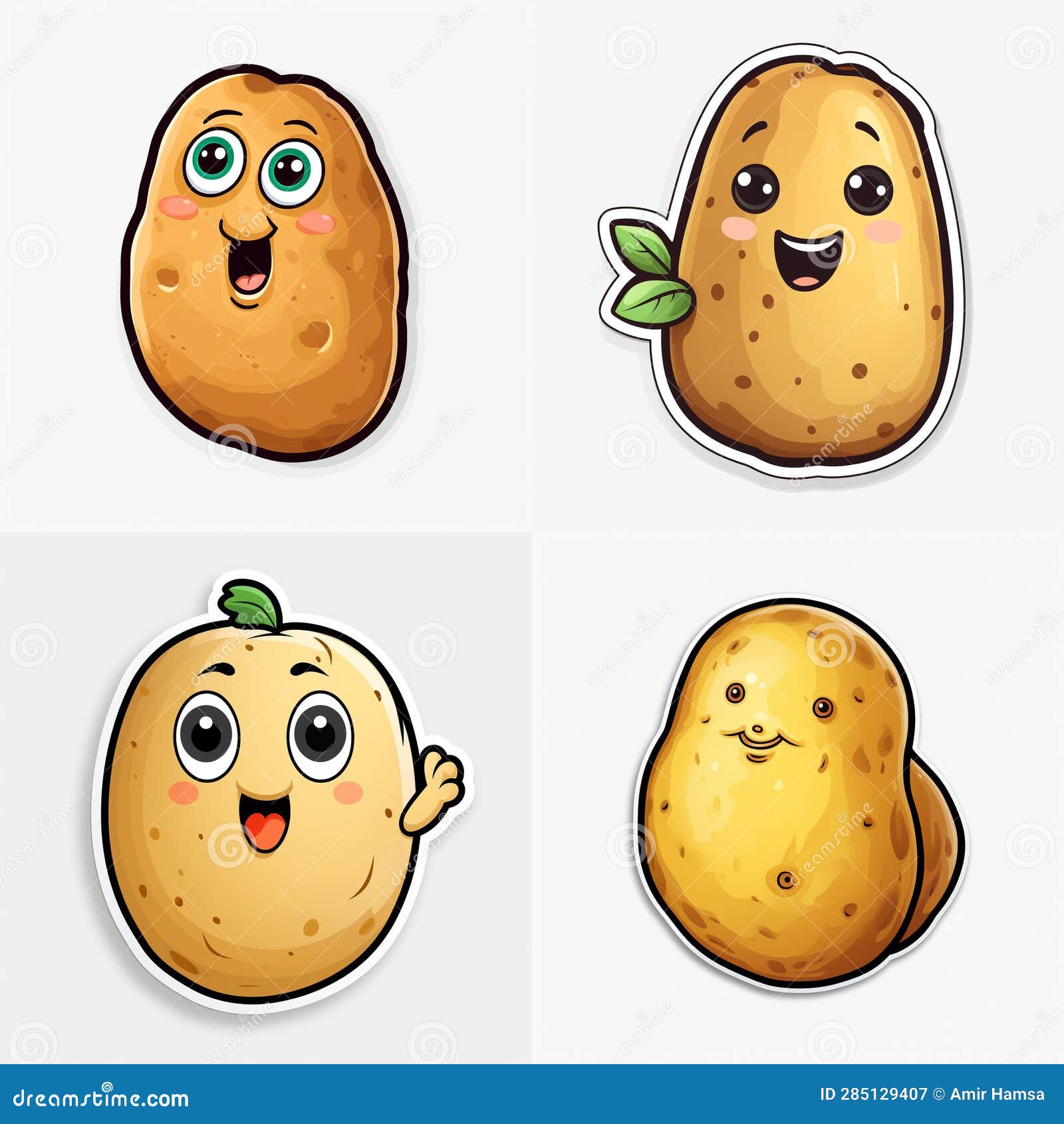 Pegatinas de papa lindas stock de ilustración. Ilustración de sano ...