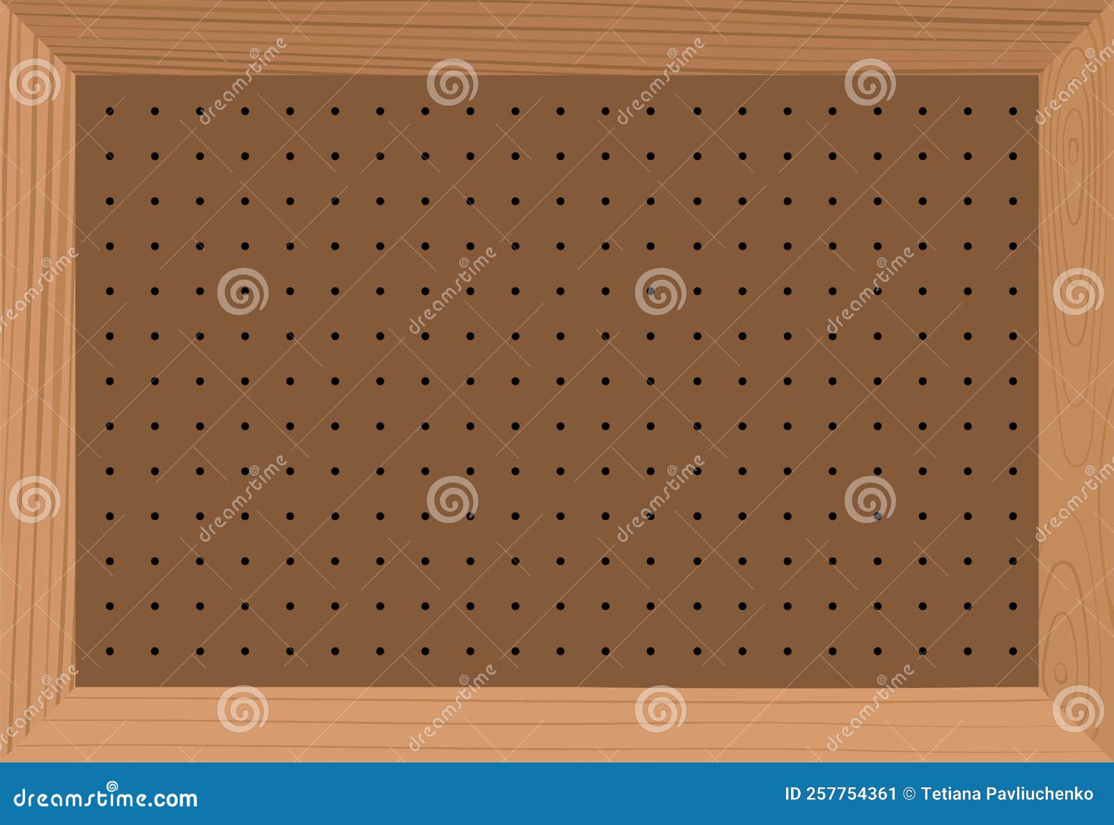 Pegboard or letterboard stock vector. Illustration of square - 257754361