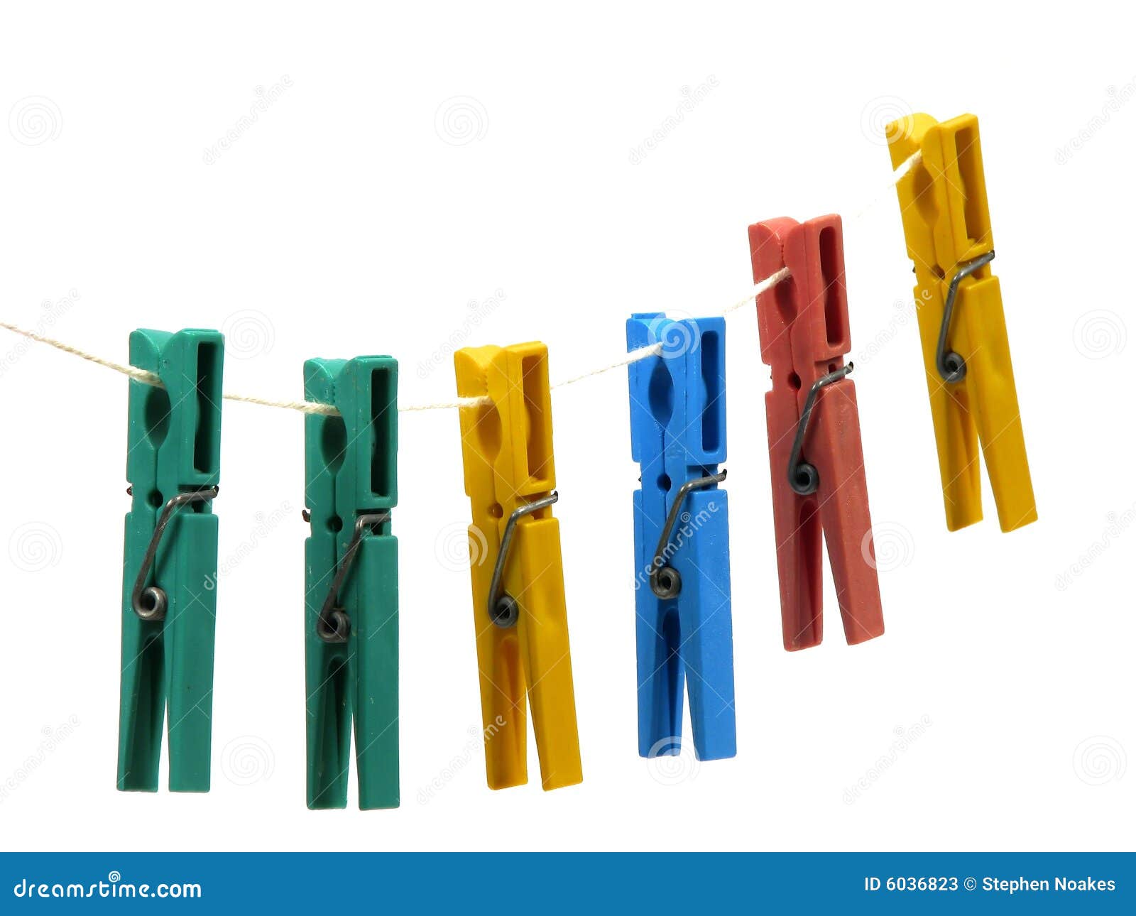 Pegs on a line stock image. Image of green, rope, drying - 6036823