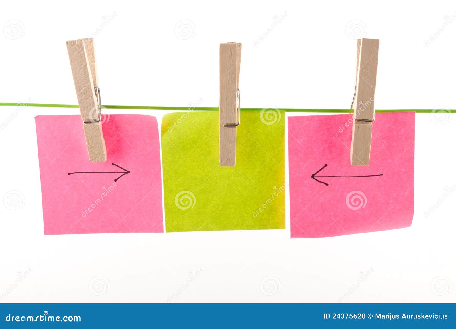Pegs and paper sheets stock photo. Image of hang, office - 24375620
