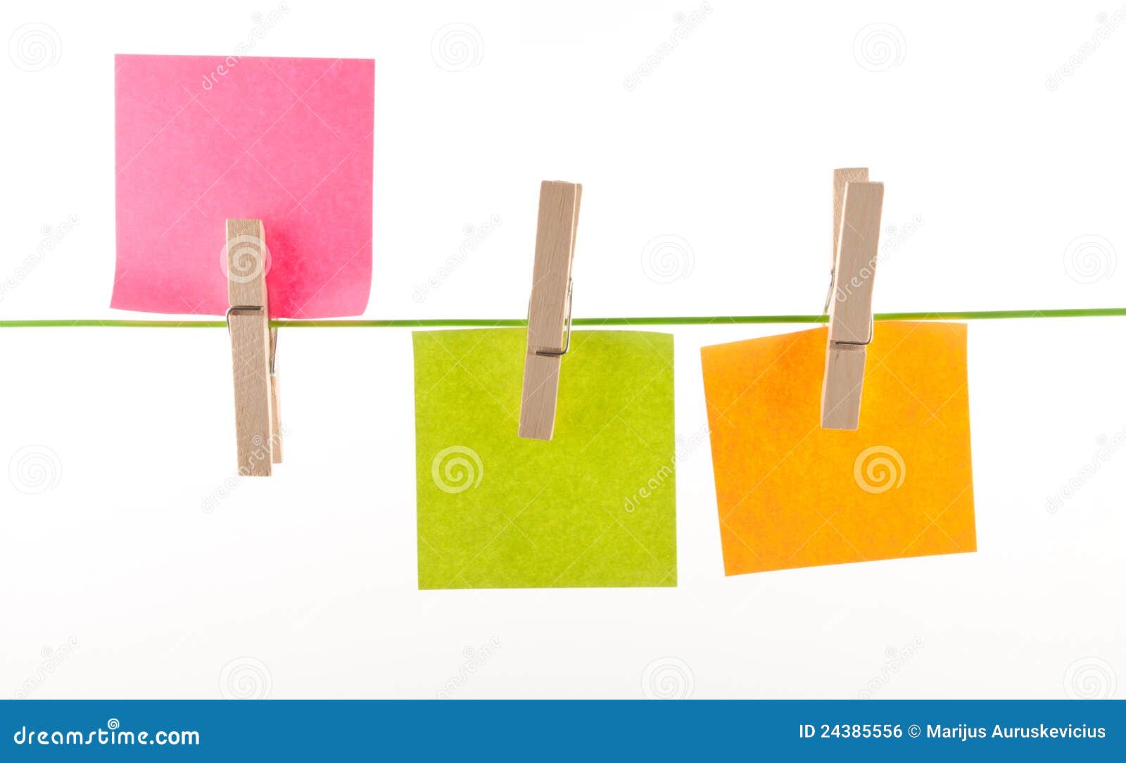 Pegs and paper sheets stock photo. Image of collection - 24385556