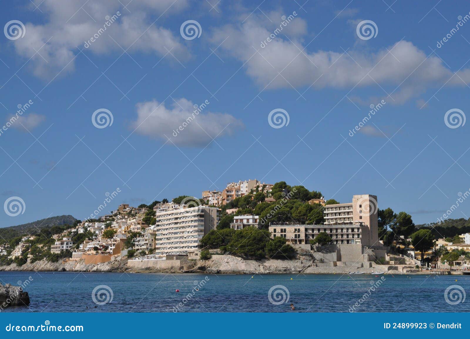 Peguera, Mallorca stock image. Image of peguera, hotels - 24899923