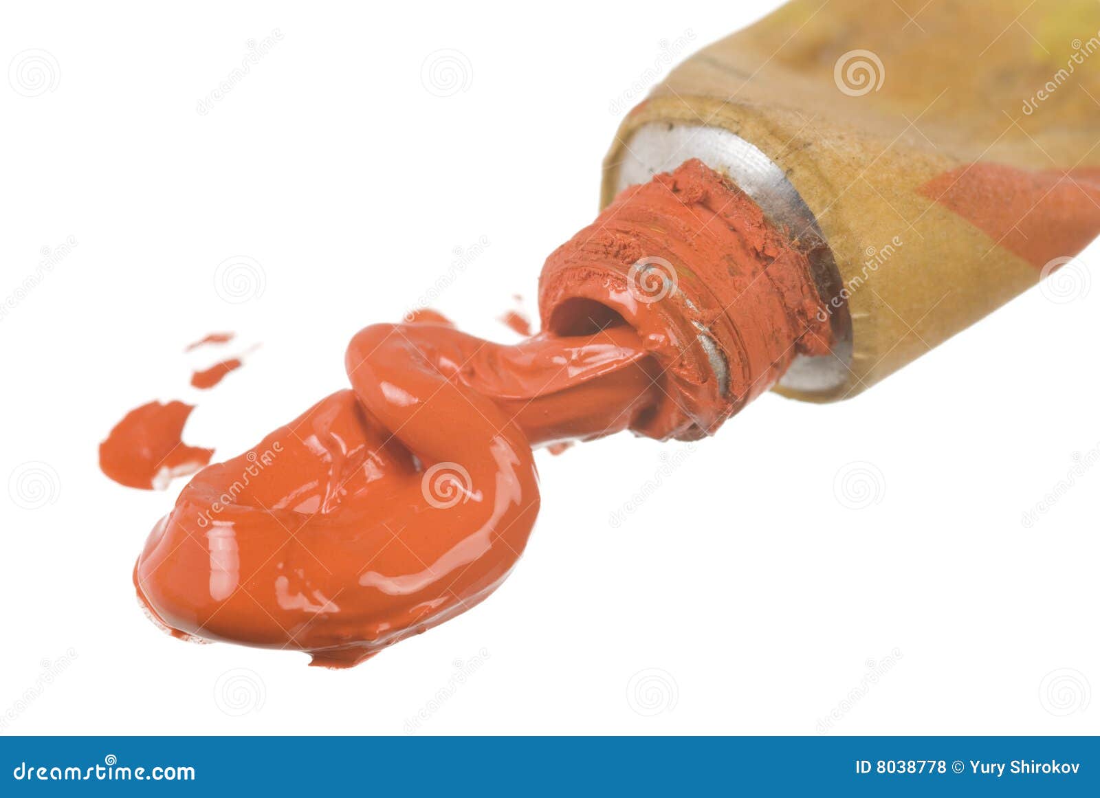 Peignez le rouge photo stock. Image du blanc, vibrant - 8038778