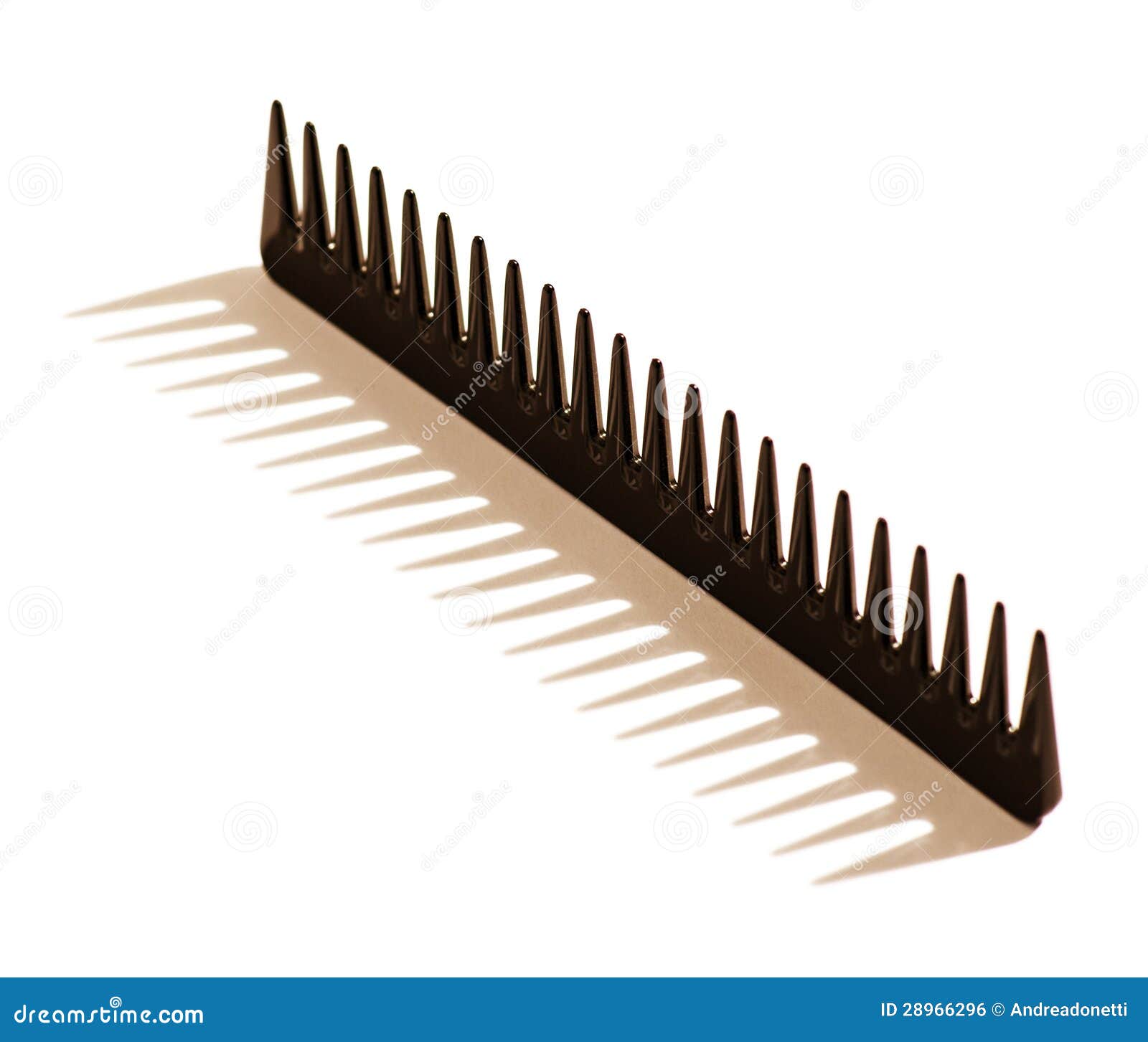 Peine Dentado Negro Del Pelo Foto de archivo - Imagen de dentado ...