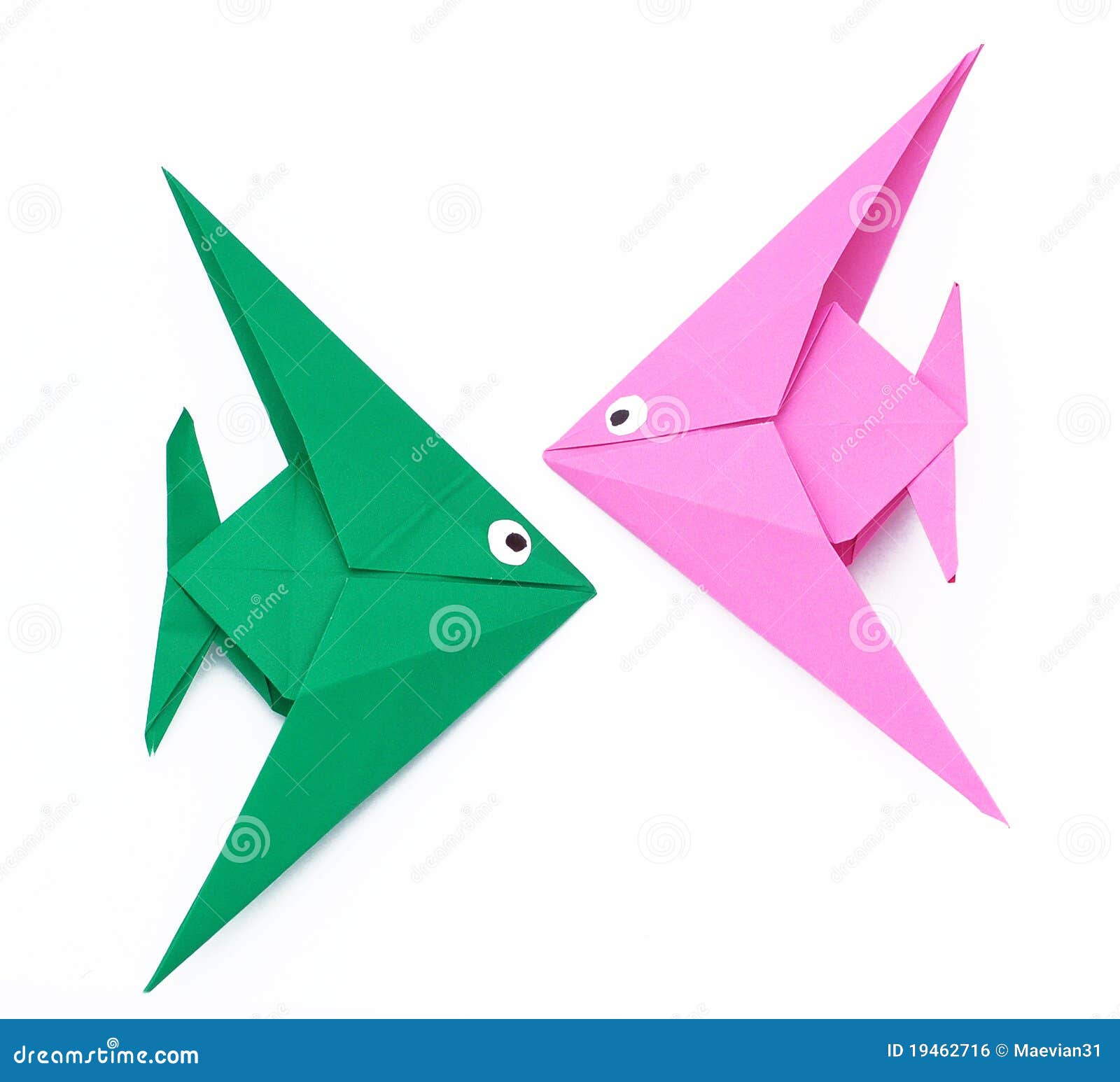 Peixes de papel de Origami foto de stock. Imagem de origami - 19462716