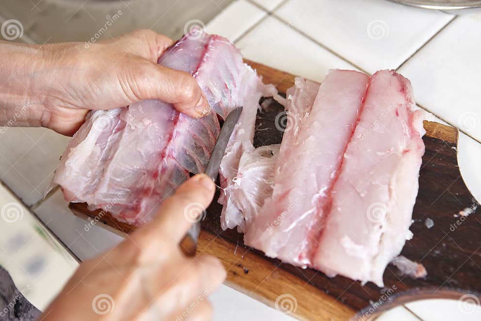 Peixes do corte foto de stock. Imagem de corte, fresco - 55054410