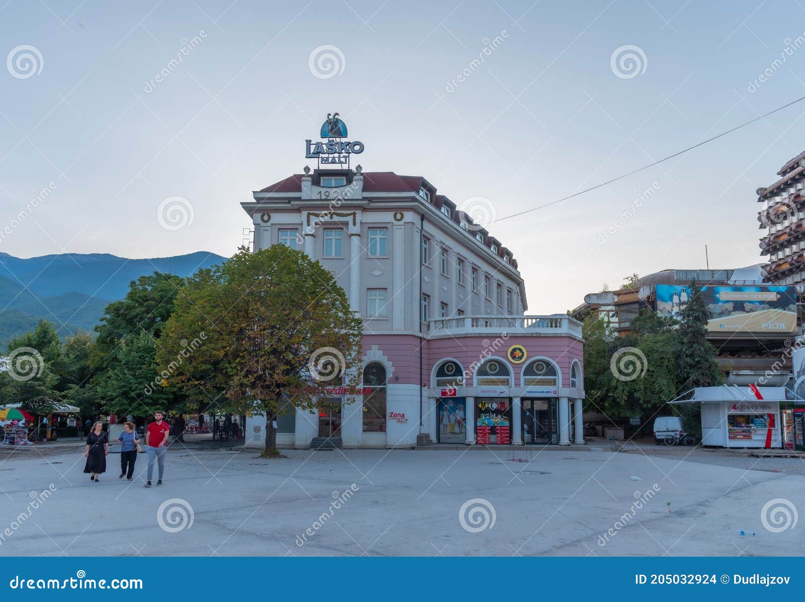 PEJA, KOSOVO, SEPTEMBER 17, 2019: People are Strolling through Center ...