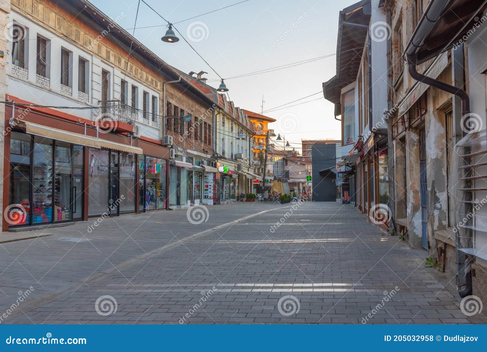 PEJA, KOSOVO, SEPTEMBER 18, 2019: View of Bazaar in Peja, Kosovo ...