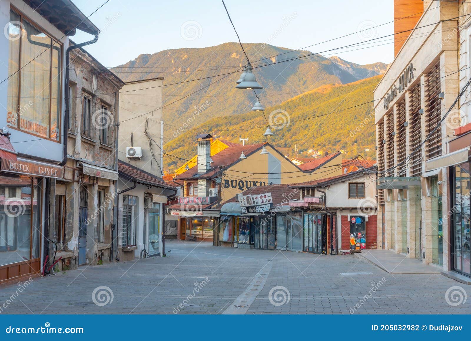 PEJA, KOSOVO, SEPTEMBER 18, 2019: View of Bazaar in Peja, Kosovo ...