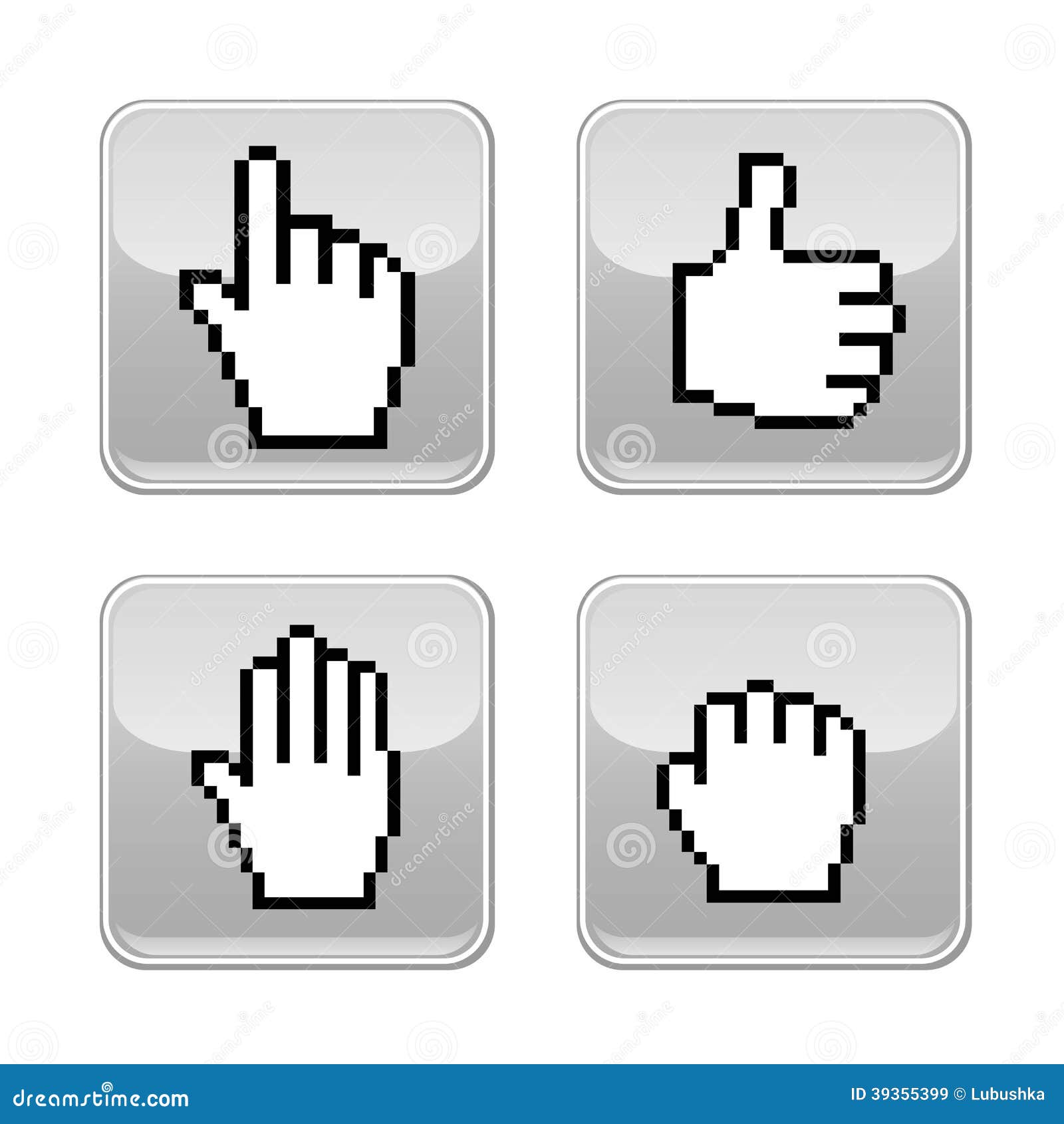 Pekare vektor illustrationer. Illustration av finger - 39355399