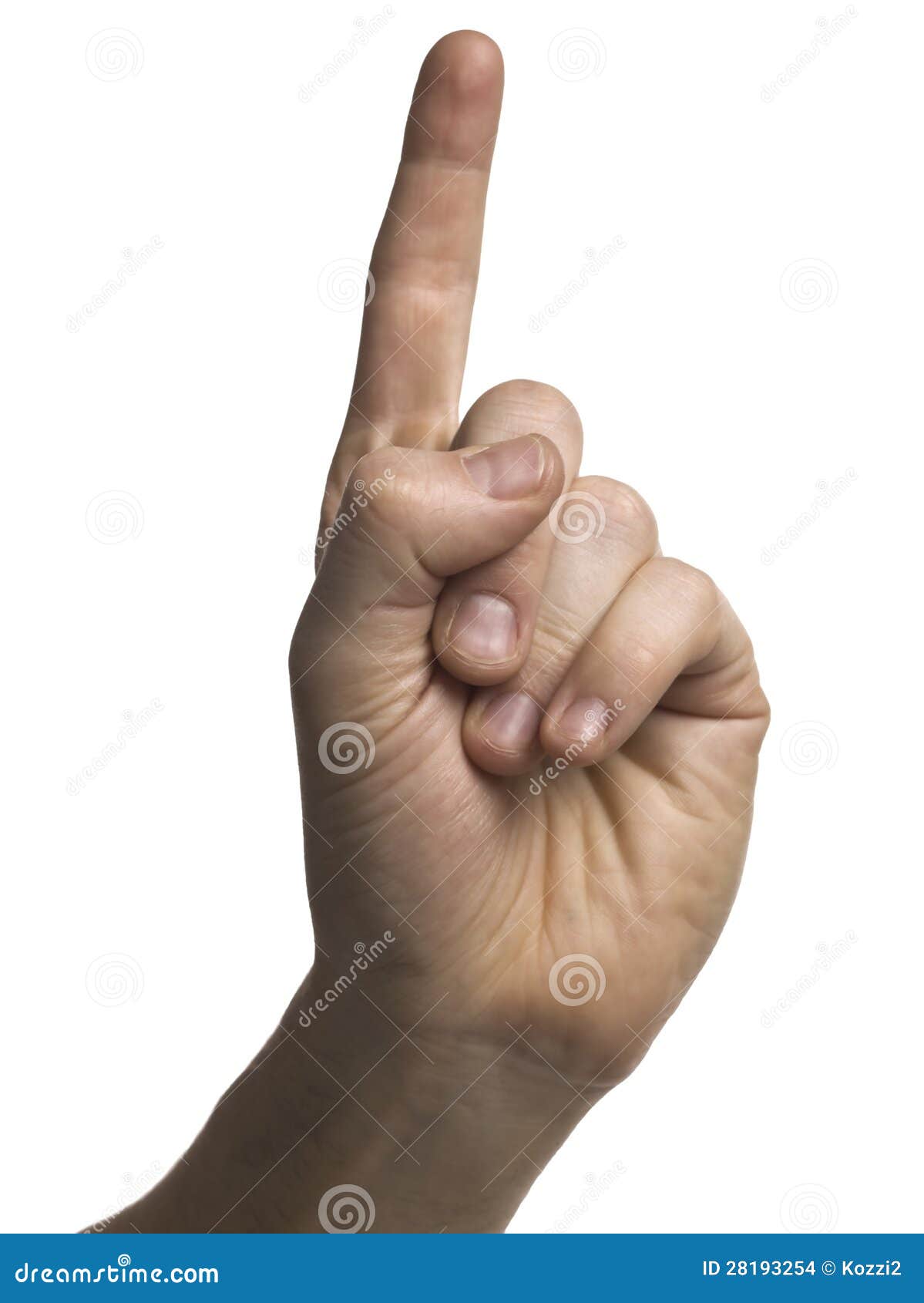 Pekfinger arkivfoto. Bild av gest, nummer, uppvisning - 28193254