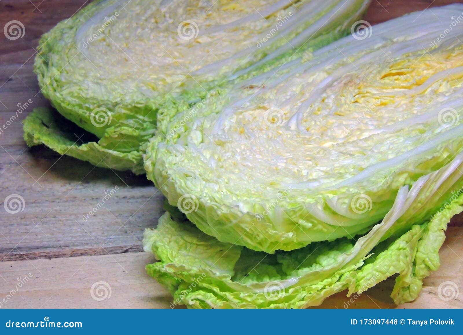 Peking cabbage in a cut stock photo. Image of carotene - 173097448