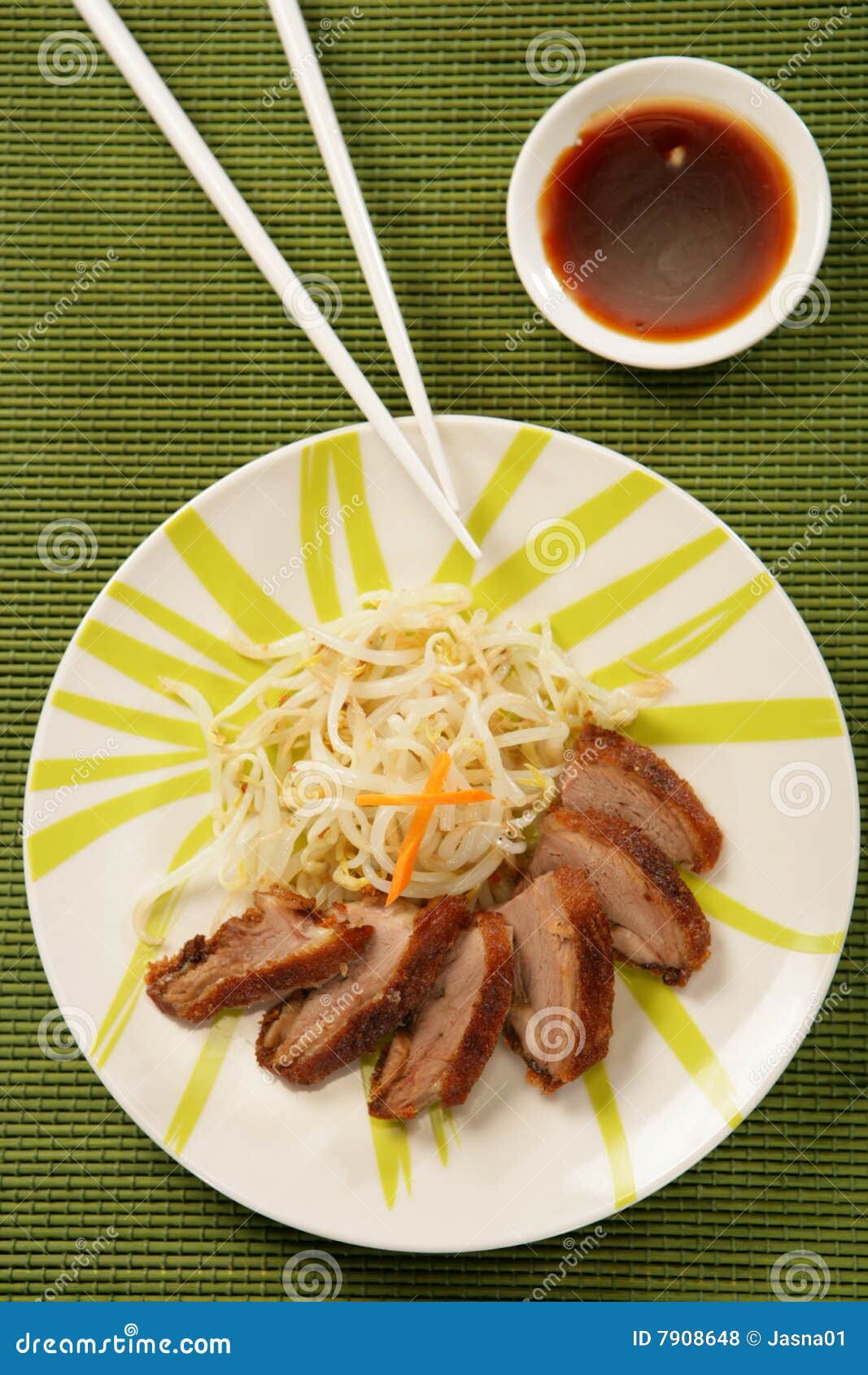 Peking duck on plate stock photo. Image of main, crunchy - 7908648