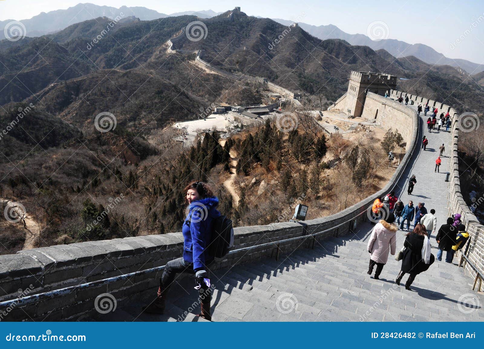 Peking-Große Wand Von China Redaktionelles Stockfotografie - Bild von ...
