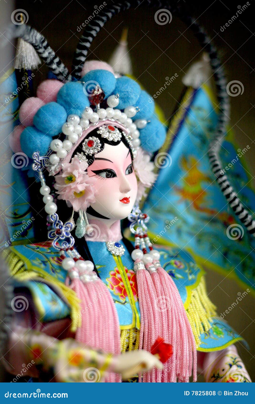 Peking opera doll close up stock photo. Image of craft - 7825808