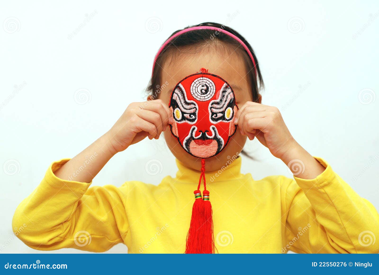 Peking Opera Mask and Little Girl Stock Photo - Image of china, culture ...