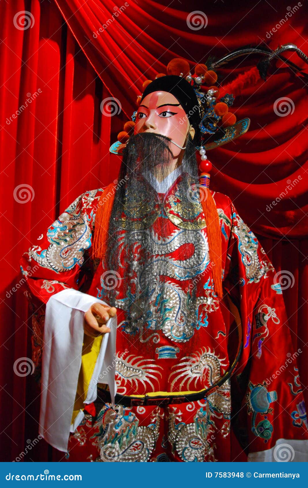 Peking opera puppet stock photo. Image of doll, antique - 7583948