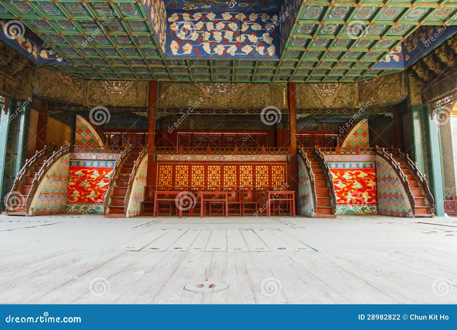 Peking opera stage inside stock photo. Image of qing - 28982822