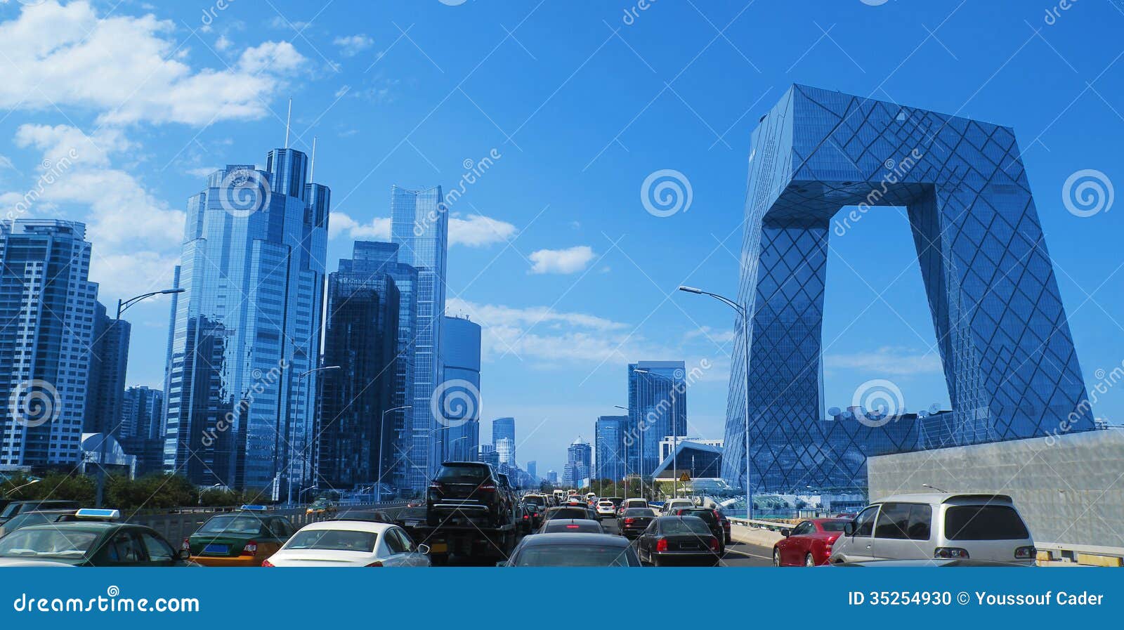 Peking-Skyline stockfoto. Bild von blau, asien, peking - 35254930