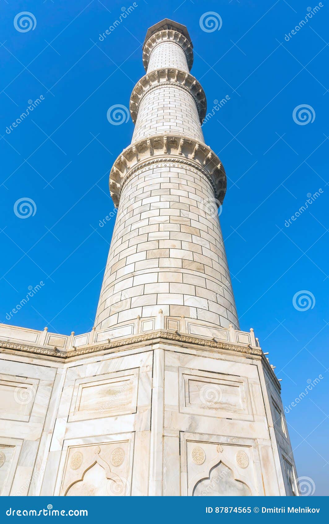 Pelare Av Taj Mahal Agra India Fotografering för Bildbyråer - Bild av ...