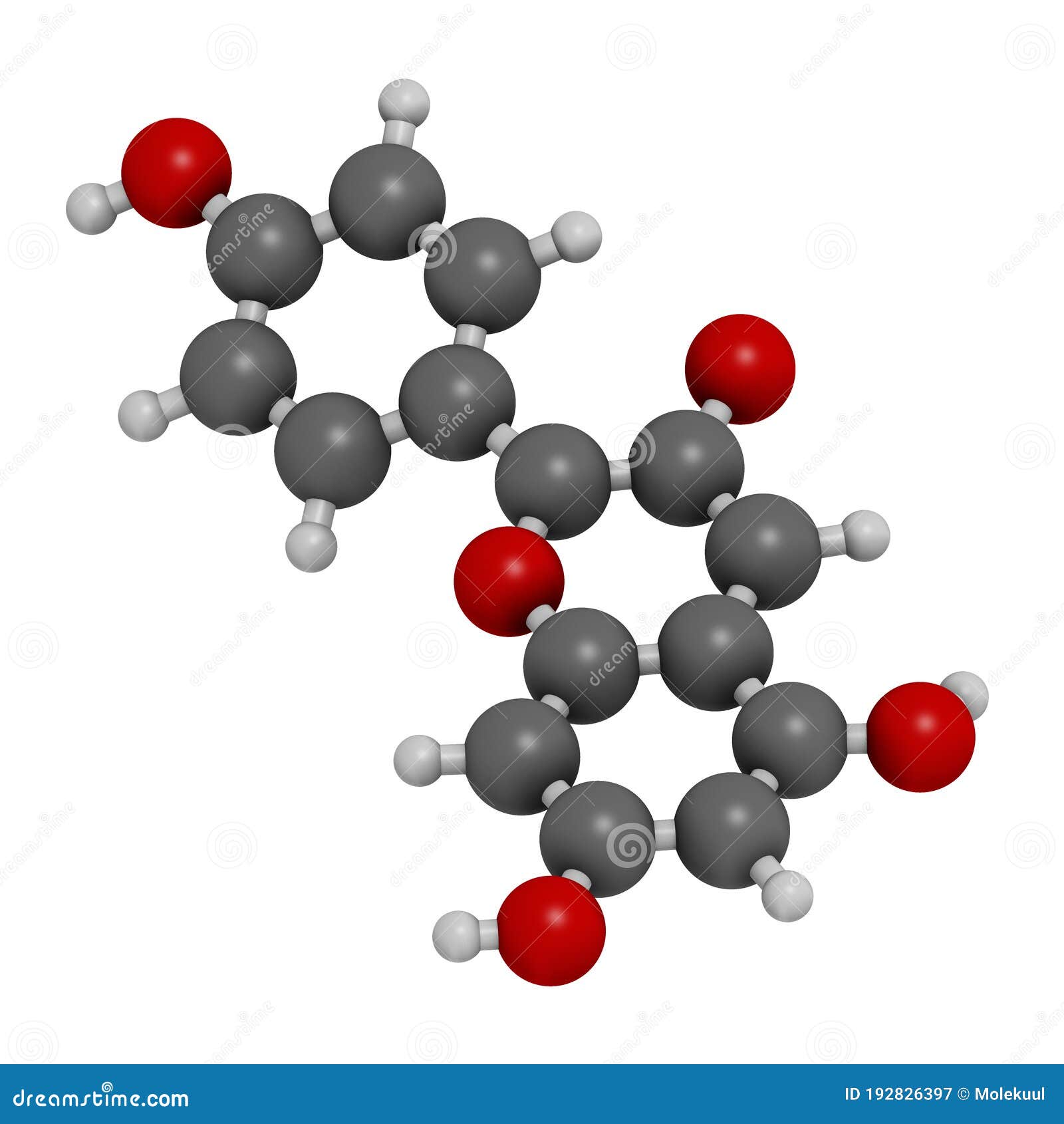 Pelargonidin Molecule. It Is Anthocyanidin Cation, Plant Pigment ...
