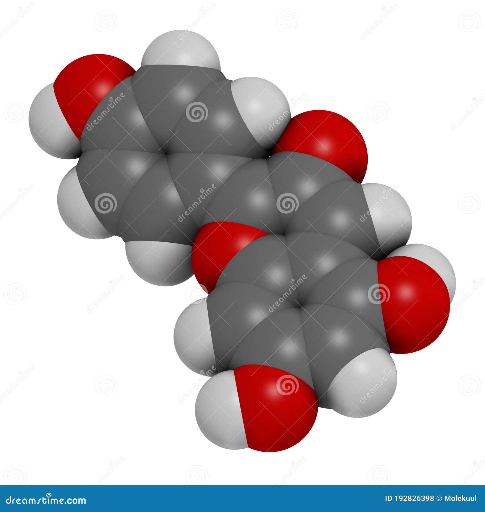 Pelargonidin Molecule. It Is Anthocyanidin Cation, Plant Pigment ...