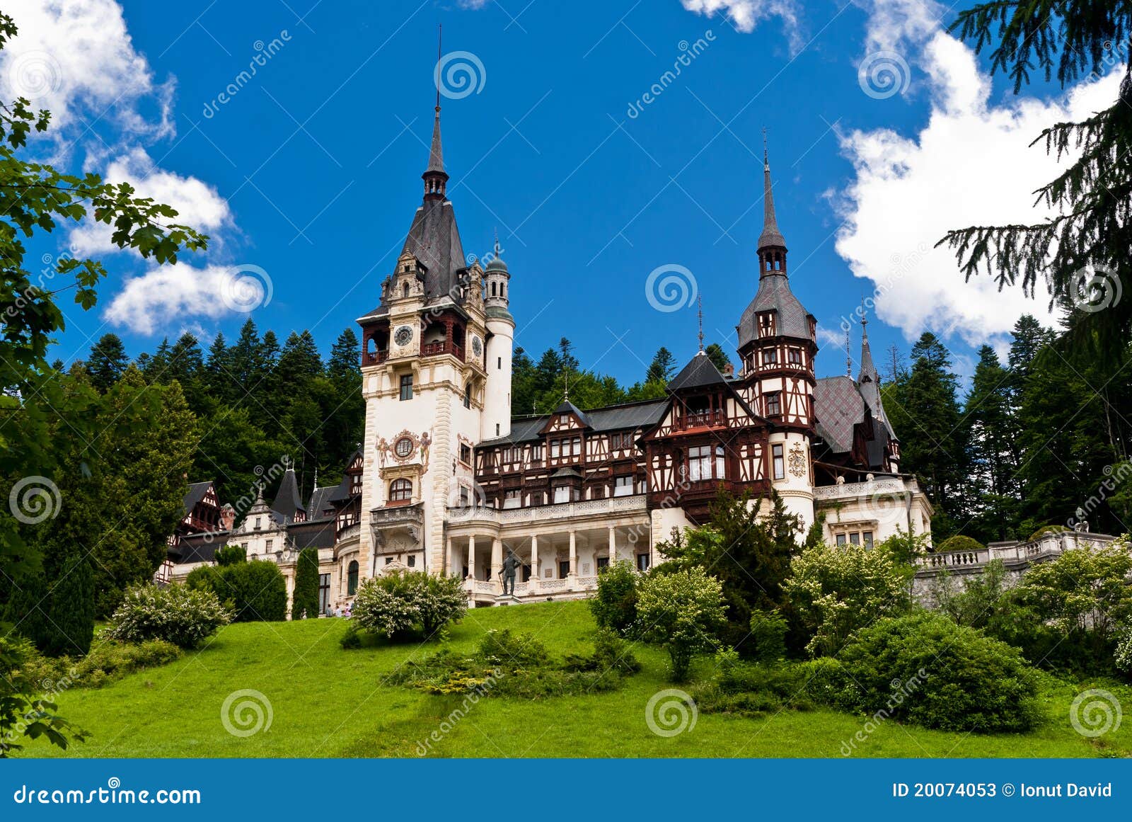 PELES CASTLE in SINAIA, ROMANIA Stock Image - Image of culture ...