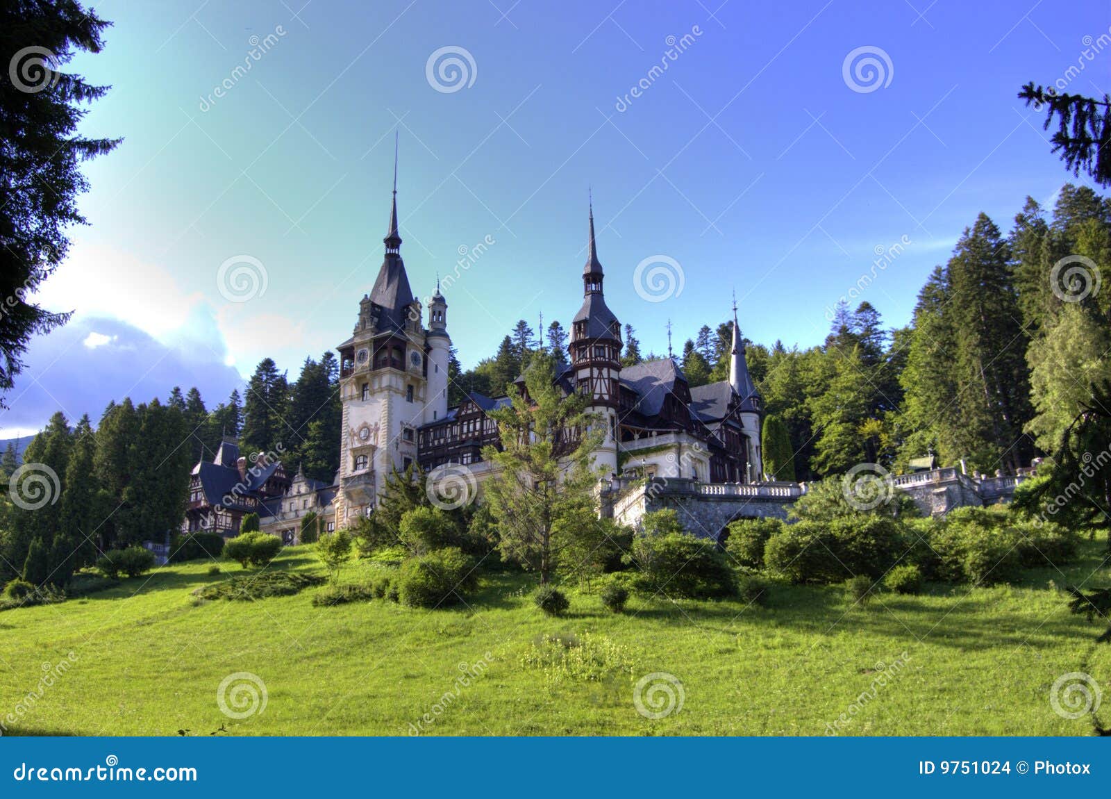 Peles Castle stock photo. Image of sinaia, history, romania - 9751024