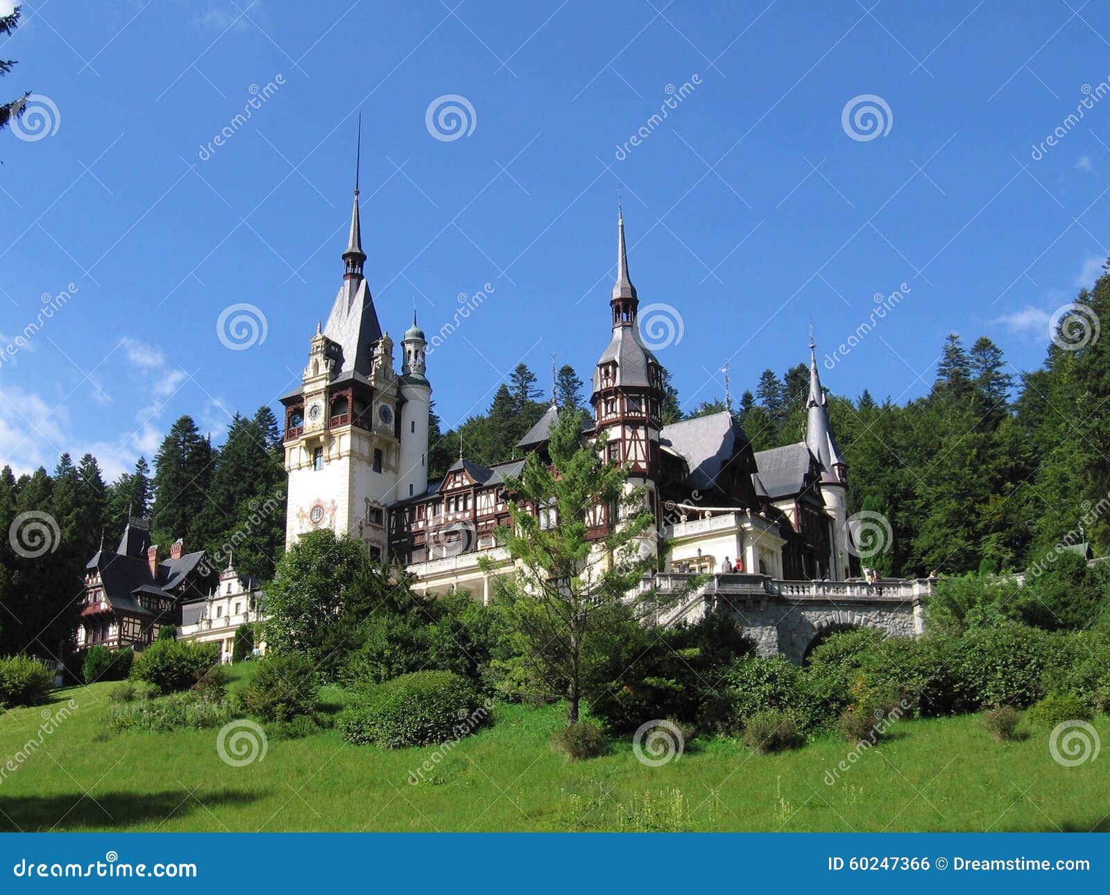 Sinaia, Romania: The Main Street Of Sinaia With People On It. Excursion ...