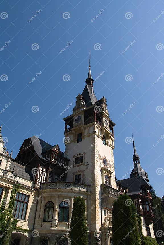Pelesh Palace in Romania stock image. Image of renaissance - 6365581