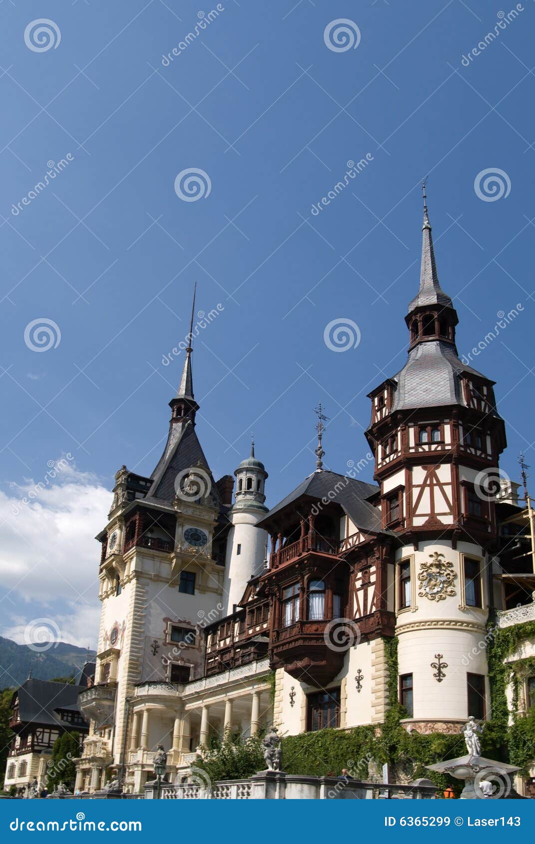 Pelesh Palace in Sinaia stock image. Image of tradition - 6365299