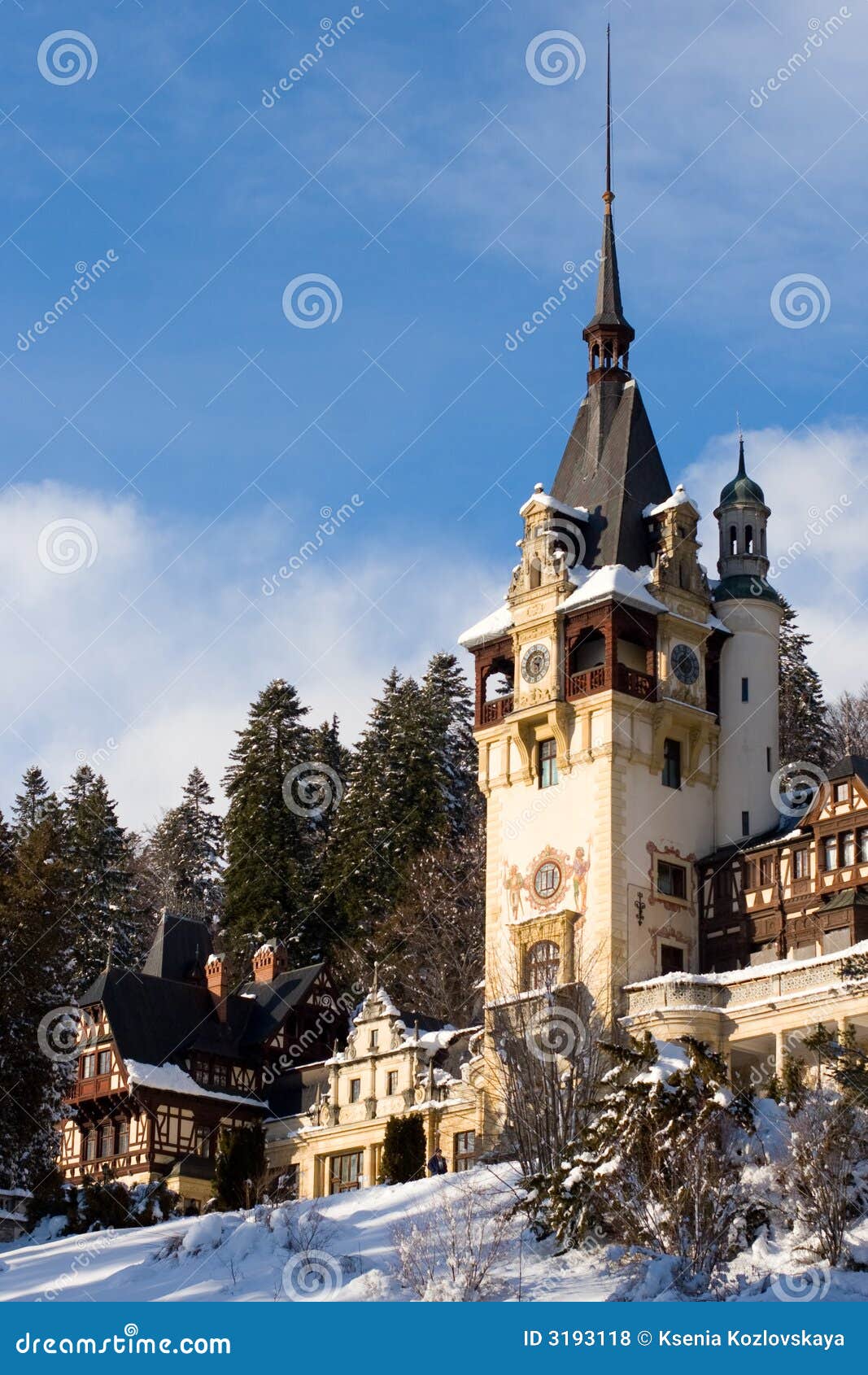 Pelesh Palas in Romania stock photo. Image of palace, castle - 3193118