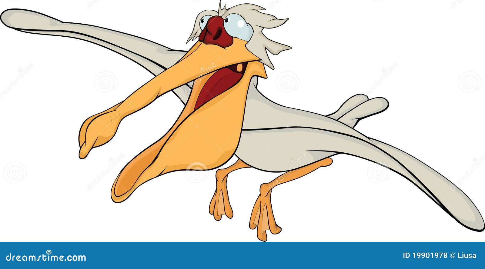 Pelican. Cartoon stock vector. Illustration of illustration - 19901978