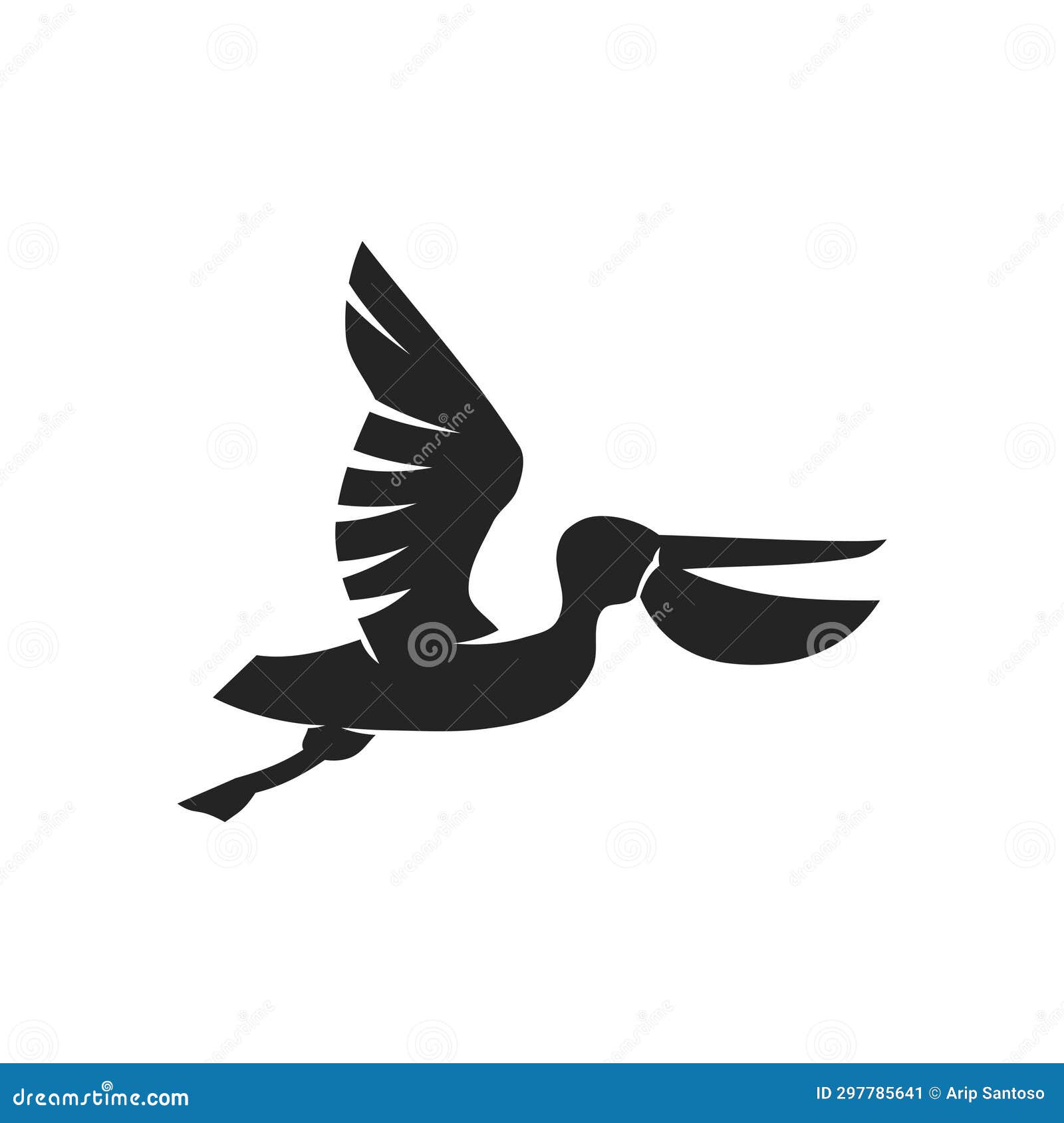 Pelican Logo Template Isolated. Brand Identity. Icon Abstract Vector ...