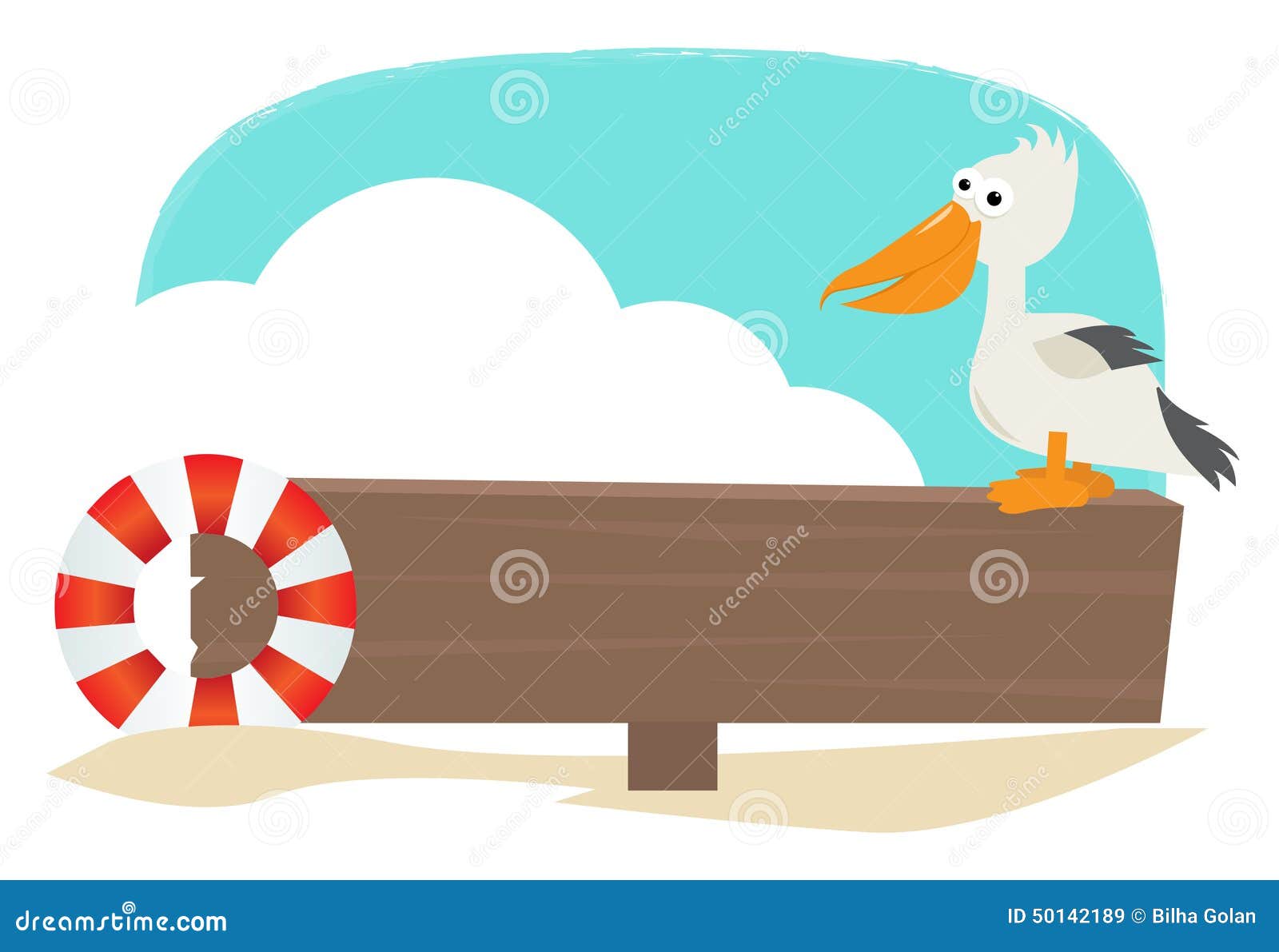 Pelican Sign stock vector. Illustration of bird, blank - 50142189