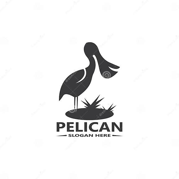 Pelican Simple Logo Vector Illustration Stock Vector - Illustration of ...